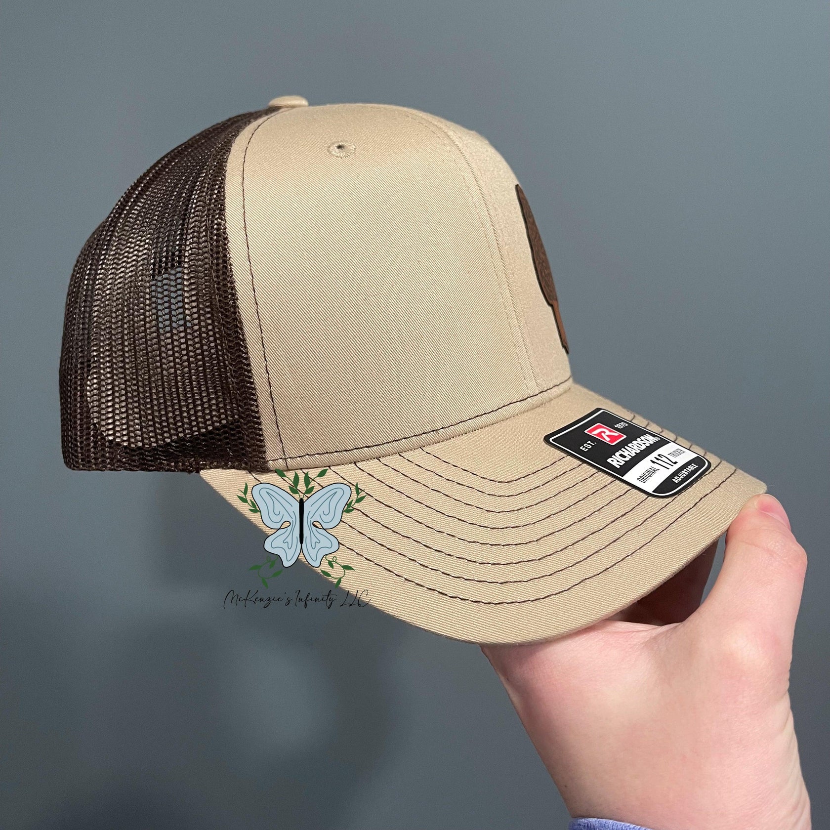 Morel Mushroom Leather Patch Adult Richardson 112 Hat/Cap – McKenzie's ...